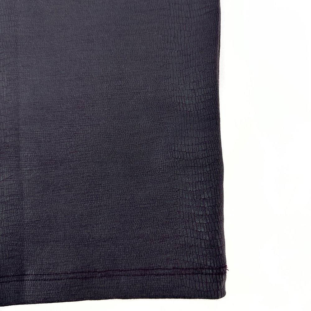 David Lerner Gray Crocodile Skin Texture Pencil Skirt - Gem